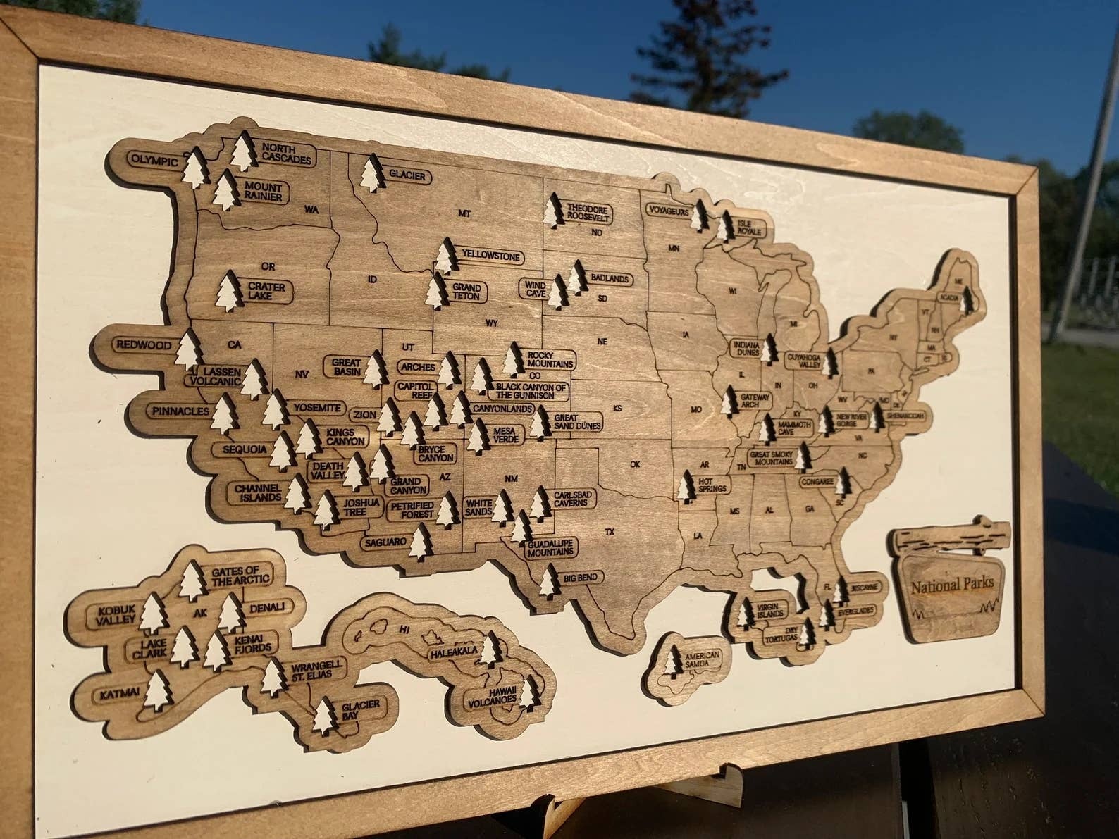 Map National Parks Travel Map | Nacho Overland & Outdoor